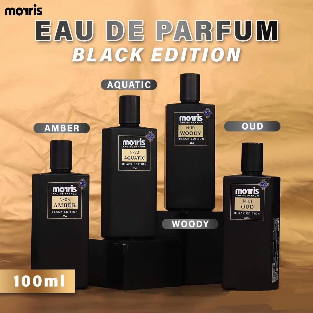 Jual Morris Eau De Parfum Black Edition 100mL - Parfum Pria EDP ...