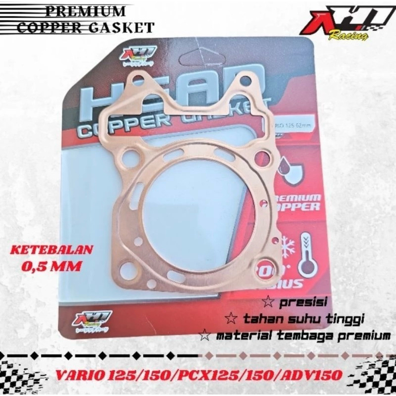 Jual PERPAK GASKET PAKING PACKING BLOK HEAD TEMBAGA VARIO 125 150 PCX 150 ADV 150 PCX 125 AH1 ...