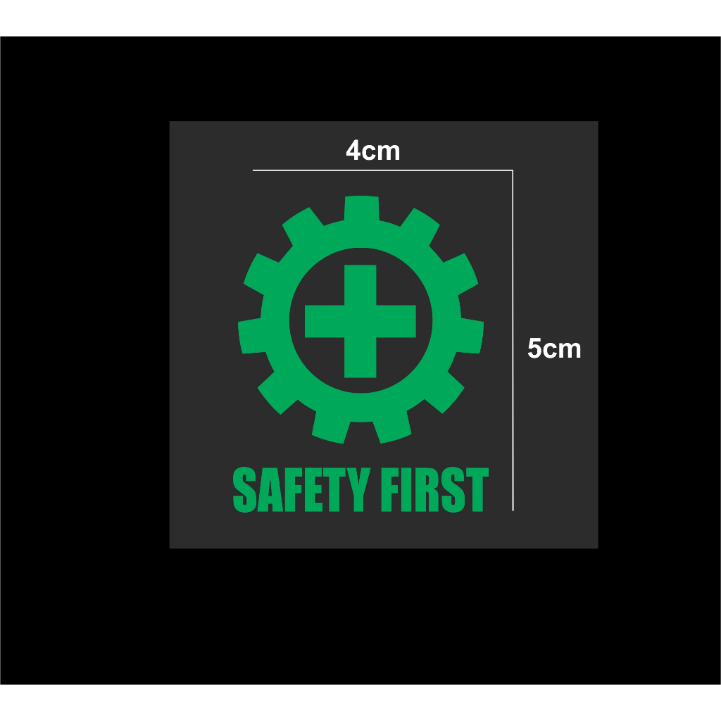 Jual Sticker Custom Helm Proyek Safety First,Untuk Perusahaan/PT ...
