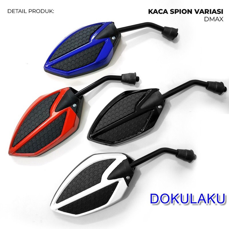 Jual SPION MOTOR VARIASI DMAX UNIVERSAL spion variasi ( HONDA DAN ...