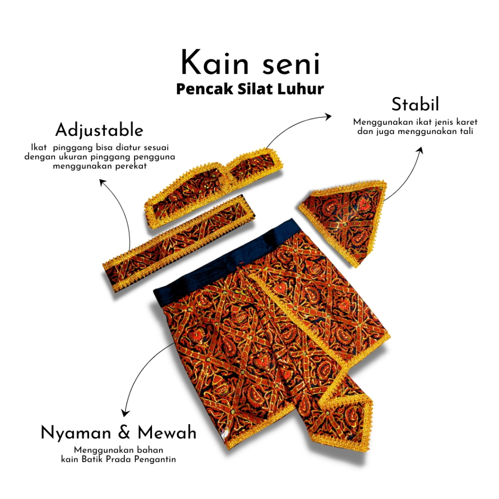 Jual Kain Seni Pencak Silat/Sembong Seni Tunggal/kain festival colosal ...