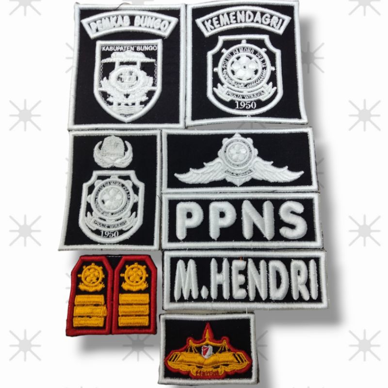 Jual Logo PPNS (Penyidik Pegawai Negeri Sipil) Timbul Bordir | Shopee ...