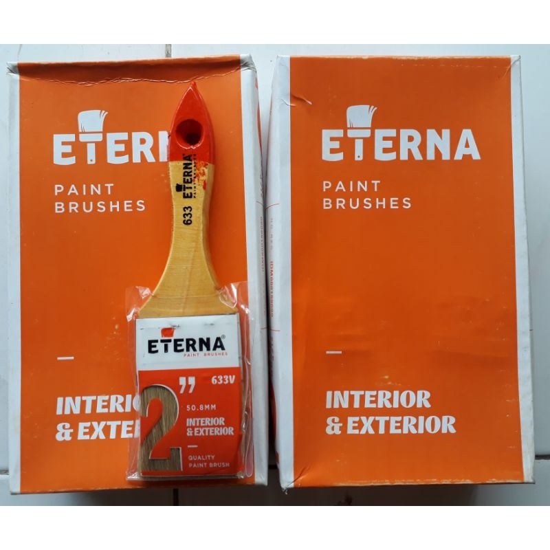 Jual ETERNA Kuas Cat Tembok Kayu Besi Kuas ETERNA 633 V 2" 2 Inchi 12 ...