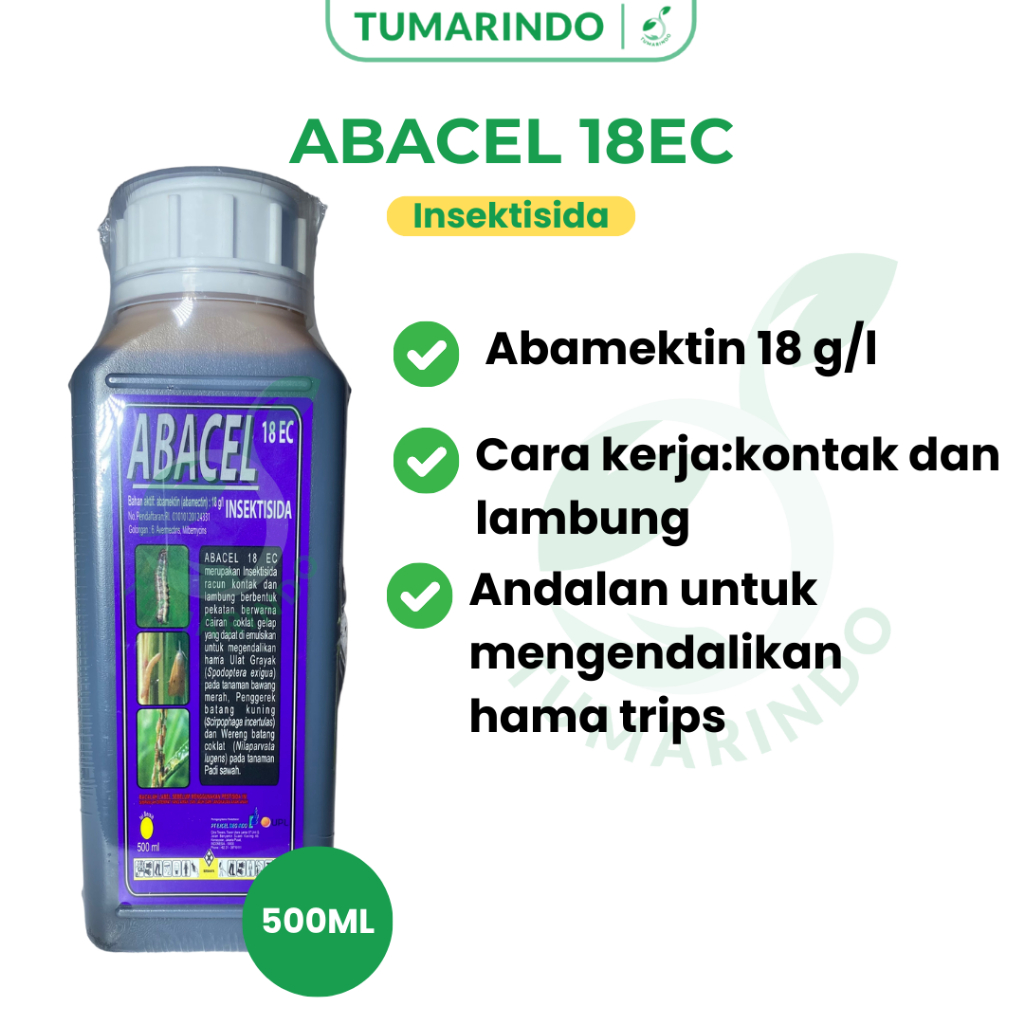 Jual Insektisida Abacel 18EC 500ML Abamektin Insektisida Hama Trips ...