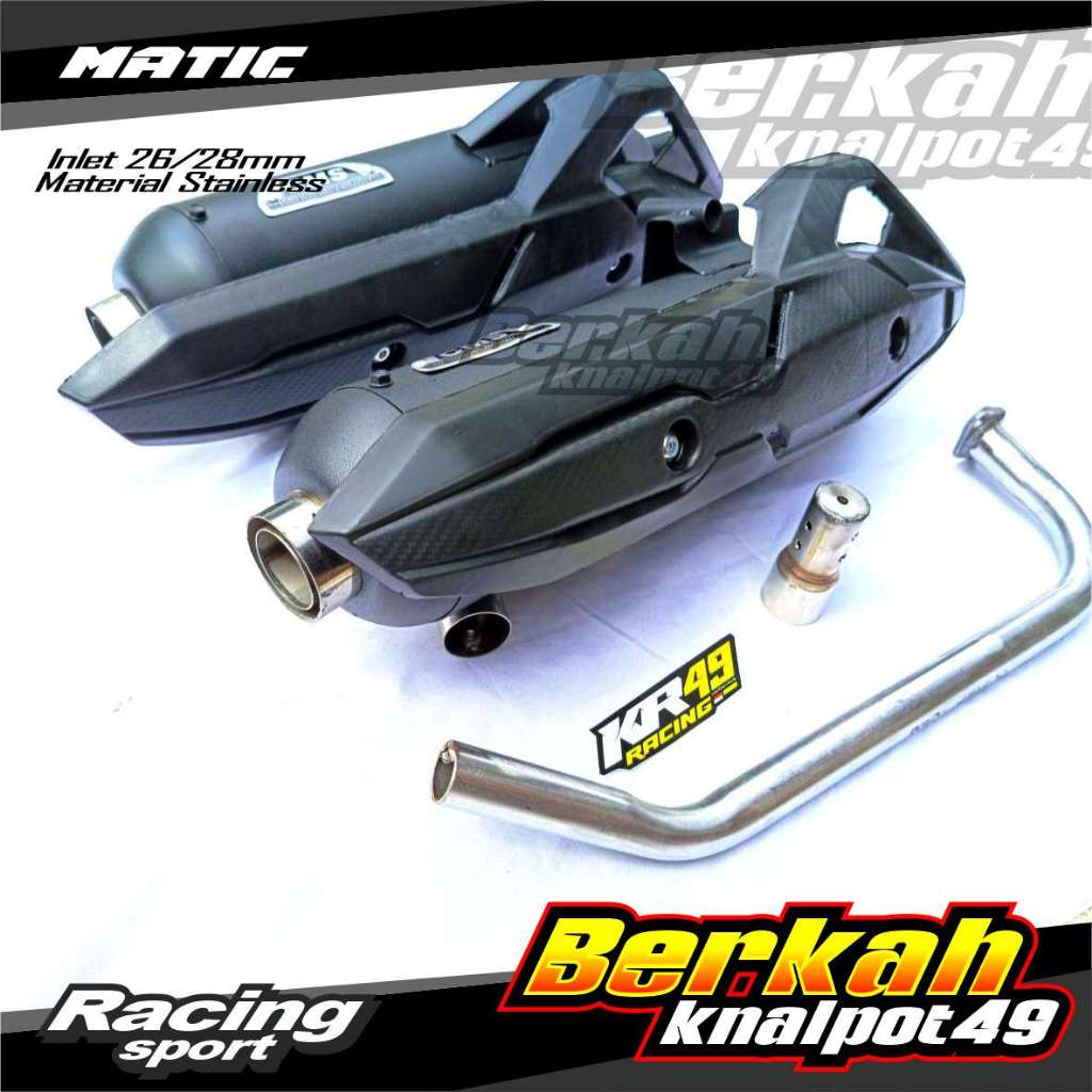 Jual KNALPOT COPY CMS STANDAR RACING UNTUK BEAT VARIO SCOOPY MIO NMAX ...