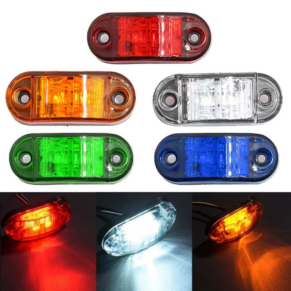 Jual Lampu Led Bak Samping Mobil Bus Truk Fuso Hino Oval 12volt 24volt ...