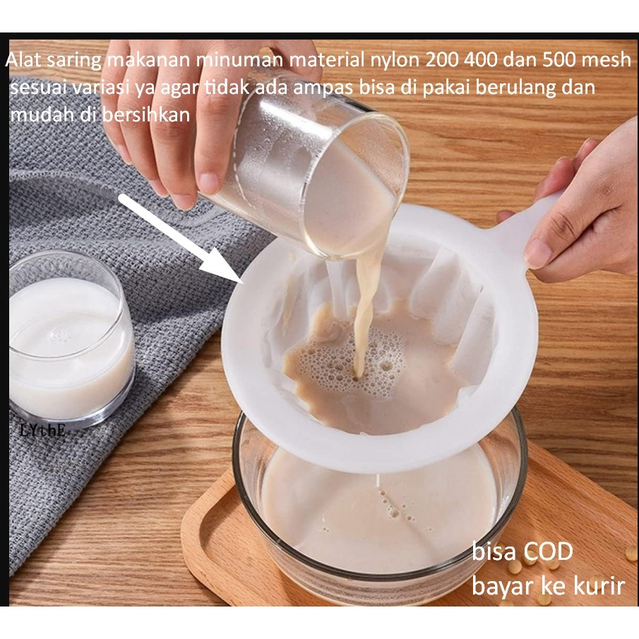 Jual Alat saring makanan minuman material nylon 200 400 dan 500 mesh ...