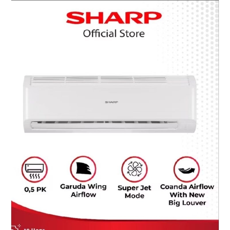 Jual Sharp Air Conditioner - Standard Basic BEY Series 0,5 PK: AH-A5BEY ...