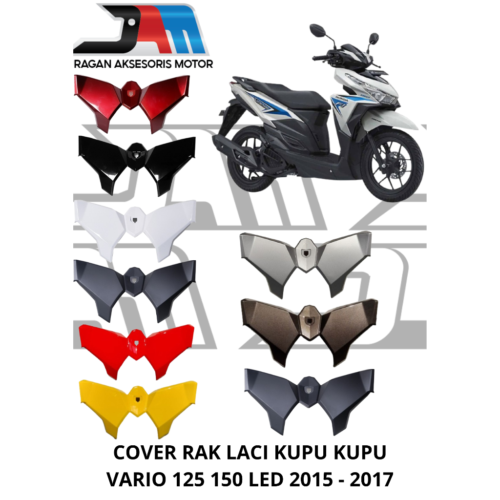 Jual Rak rack laci kupu kupu kantong dasbor vario 125 150 LED 2015 ...