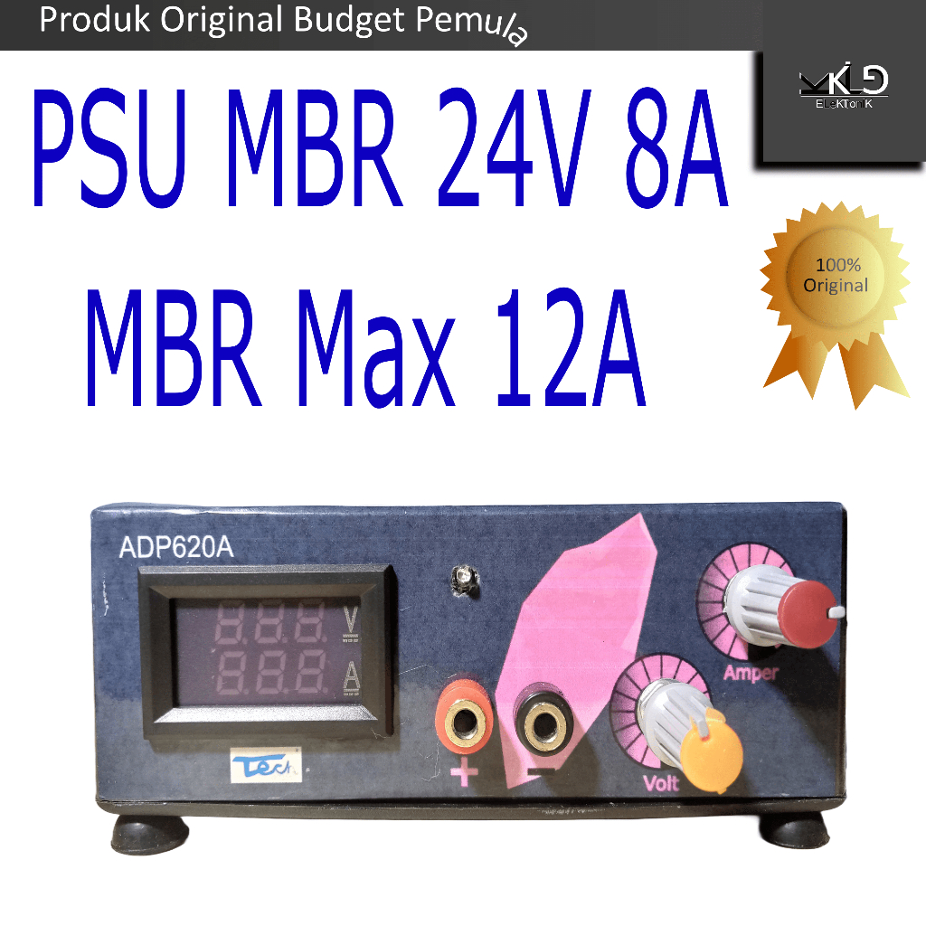 Jual Power Supply Adaptor PSU MBR 24V 12A Max Charger Batterai AA AAA ...