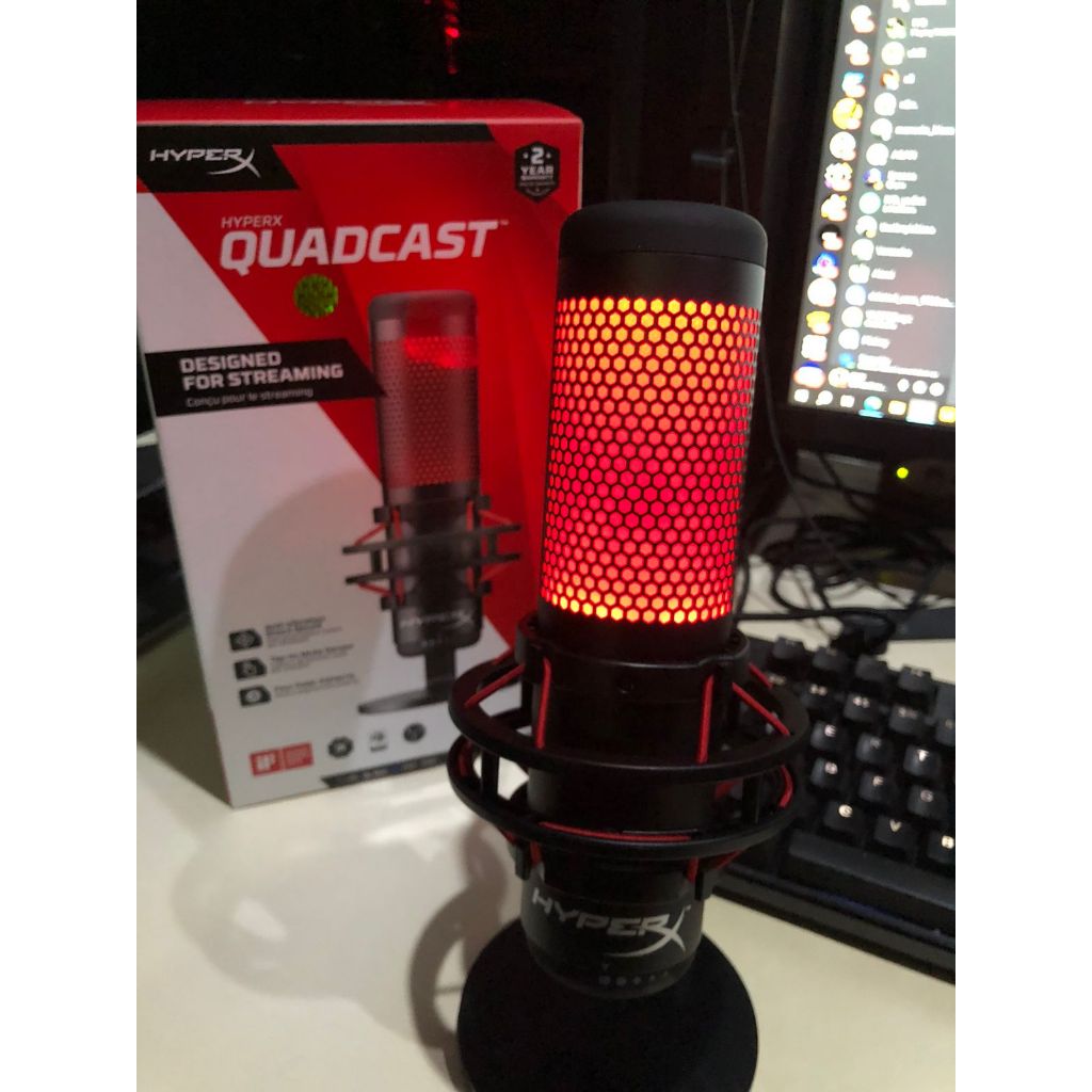 Jual HyperX Quadcast USB Condenser Gaming Microphone | Shopee Indonesia