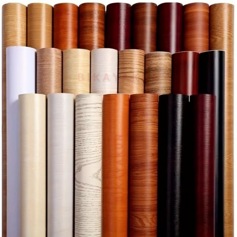 Jual Stiker PVC Motif Kayu Interior Film Pelapis Furniture Waterproof ...