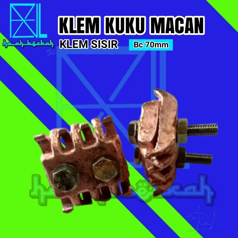 Jual Klem Kuku Macan Sisir BC 70mm Isolator Kabel Penangkal Anti Petir ...