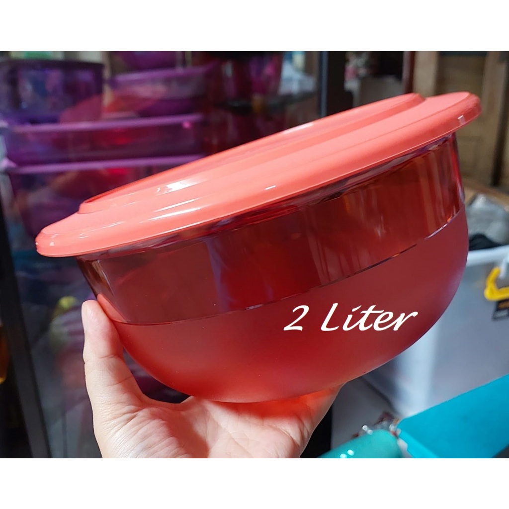 Jual TUPPERWARE Mangkok bening Table Collection with Seal Peach ...
