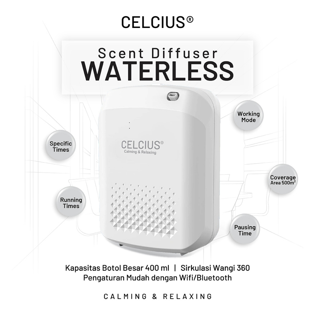 Jual Celcius Scent Diffuser Waterless Pengharum Ruangan Scenting Mesin ...