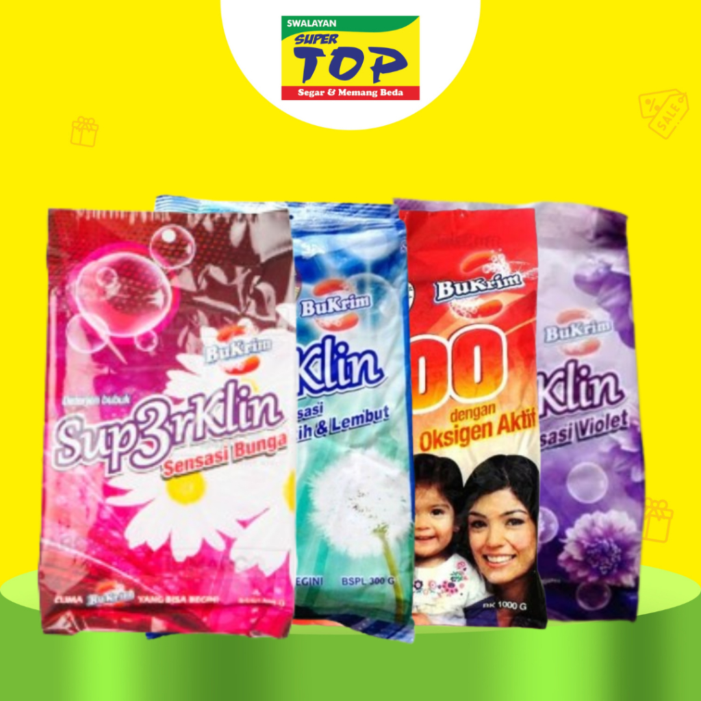 Jual ~TOP ~BUKRIM SUPERKLIN (330GR ALL VARINTS) | Shopee Indonesia