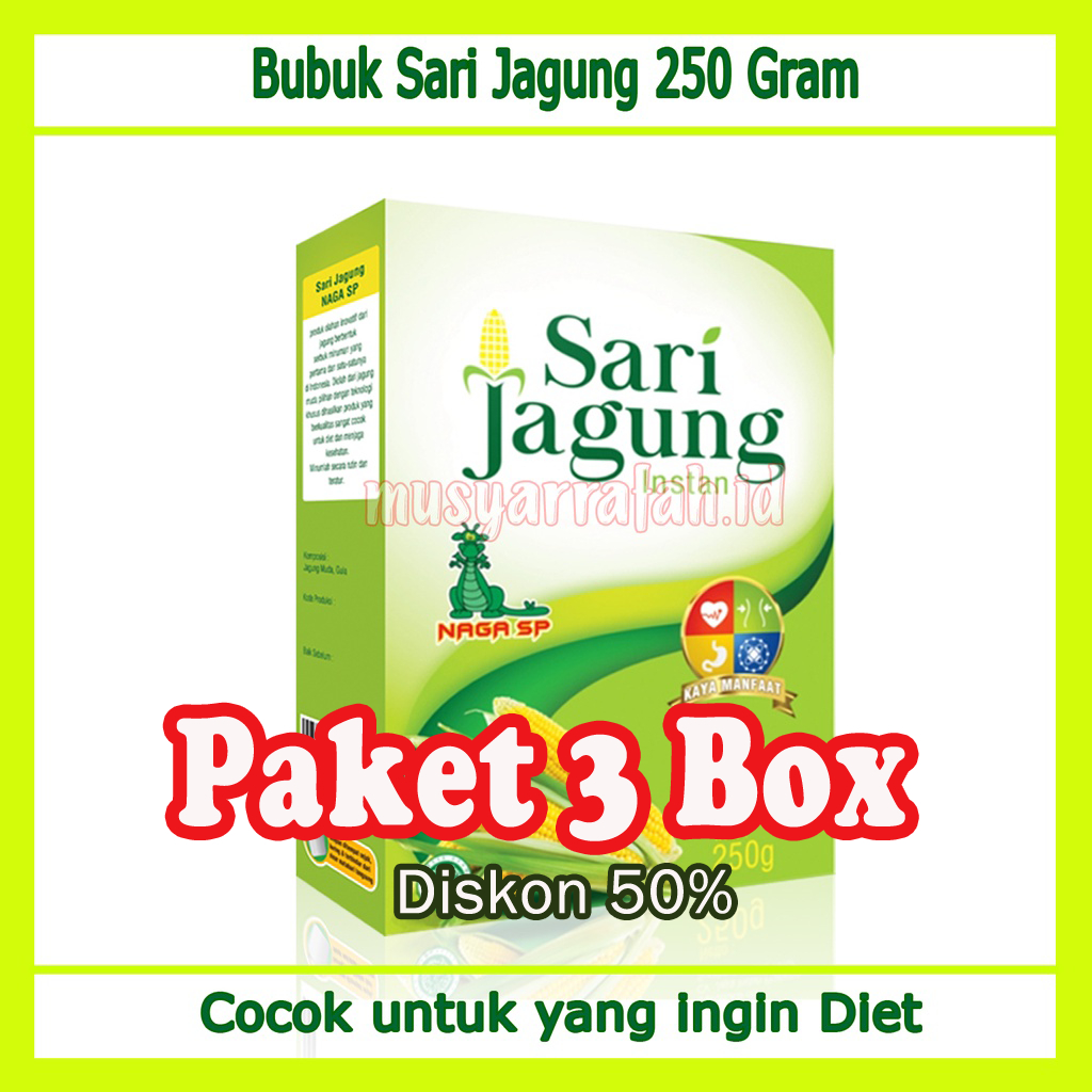 Jual Paket 3 pcs Susu Diet Pengganti Makan Bubuk Sari Jagung Muda Bikin ...