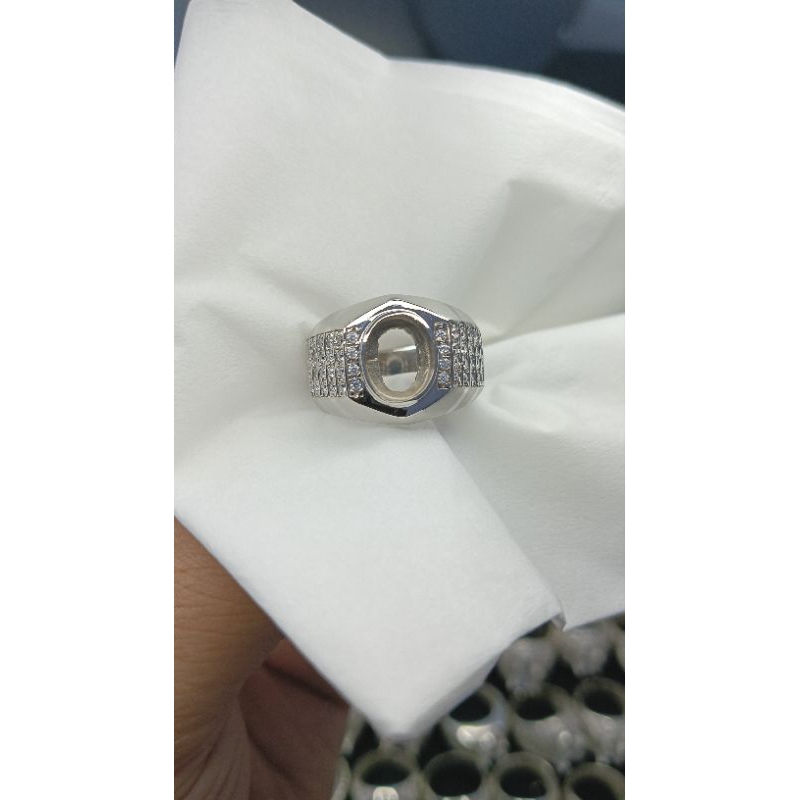 Jual ring perak dimensi batu 9x7 | Shopee Indonesia