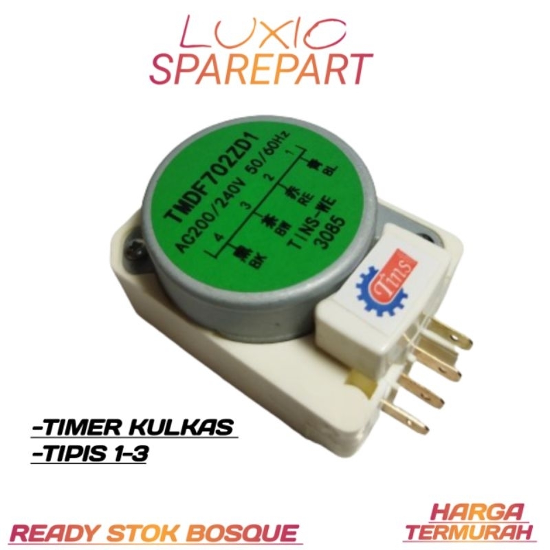 Jual TIMER KULKAS 1-3 TINS KULKAS 2 PINTU POLYTRON / SANYO DEFROST ...