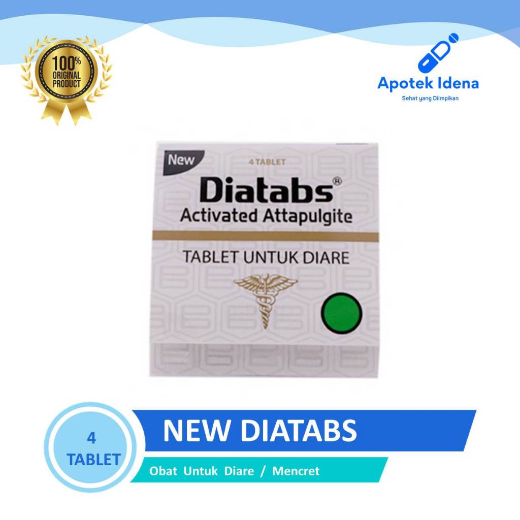 Jual NEW DIATABS TABLET Obat Diare/Mencret/Mengurangi Frekuensi Buang ...