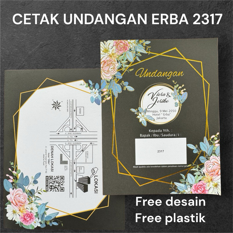 Jual CETAK UNDANGAN ERBA 2317 | Shopee Indonesia