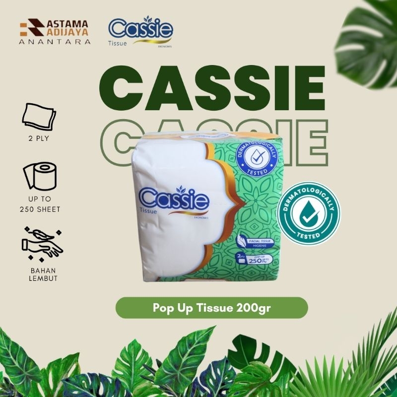 Jual Tissue Cassie Pop Up isi 10 pcs / 250ply | Shopee Indonesia