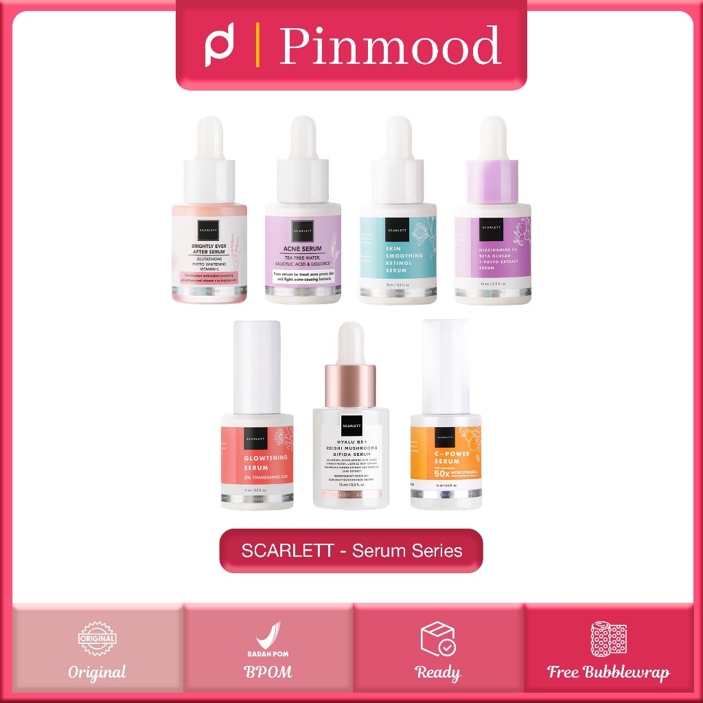 Jual SCARLETT - SERUM SERIES ( 15 ml ) - Serum Wajah Acne | Brightly ...