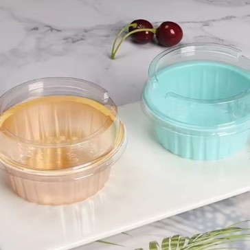 Jual Box Tray Mika Kue Mochi Pia Mooncake Pudding W90 BULAT | Shopee ...