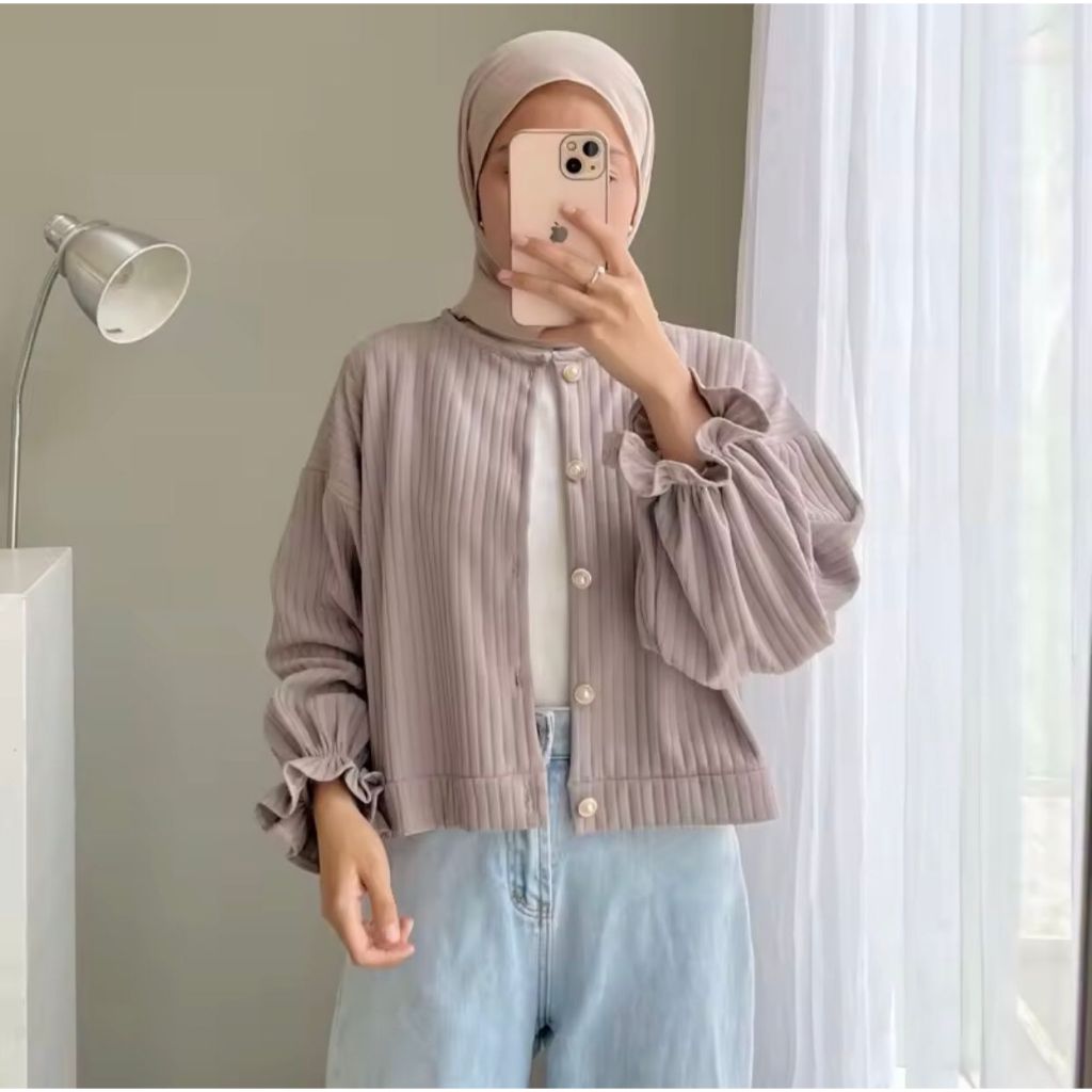 Jual CARDI DAYDREAM WANITA KOREAN STYLE / CARDIGAN WANITA KNITWEAR HORNET PREMIUM / ATASAN KNIT ...