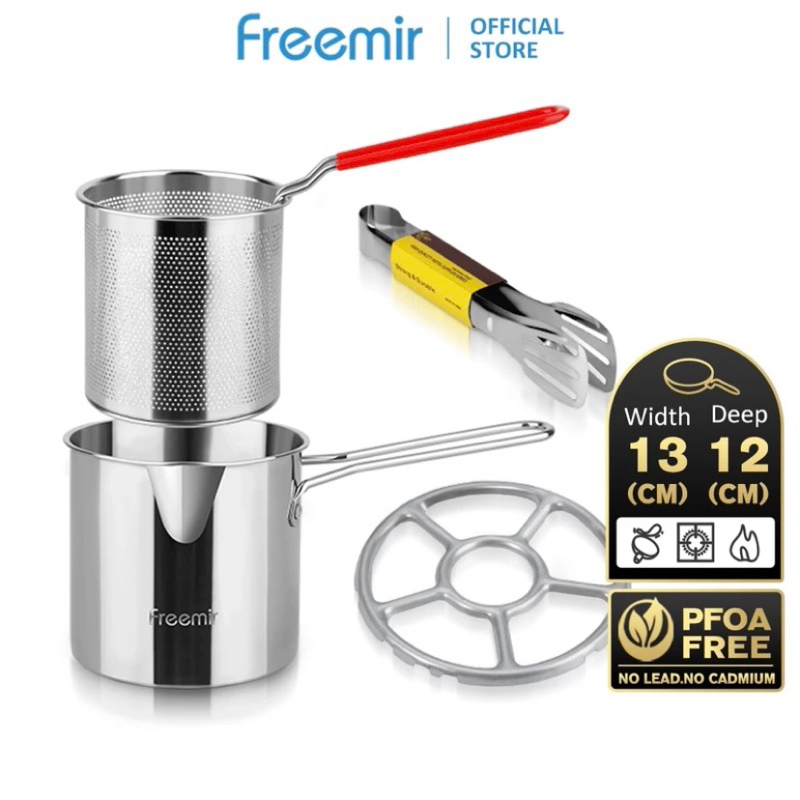 Jual [NEW] freemir Panci Multifungsi 4 in 1 Multi Deep Fryer Set Panci ...