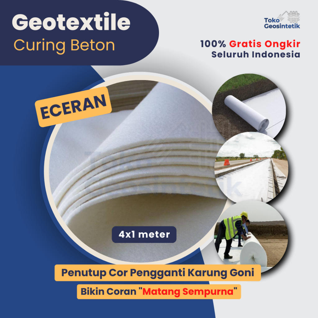 Jual Geotextile Curing Beton Rp 49.750 per 4 x 1 Meter Gratis Ongkos ...