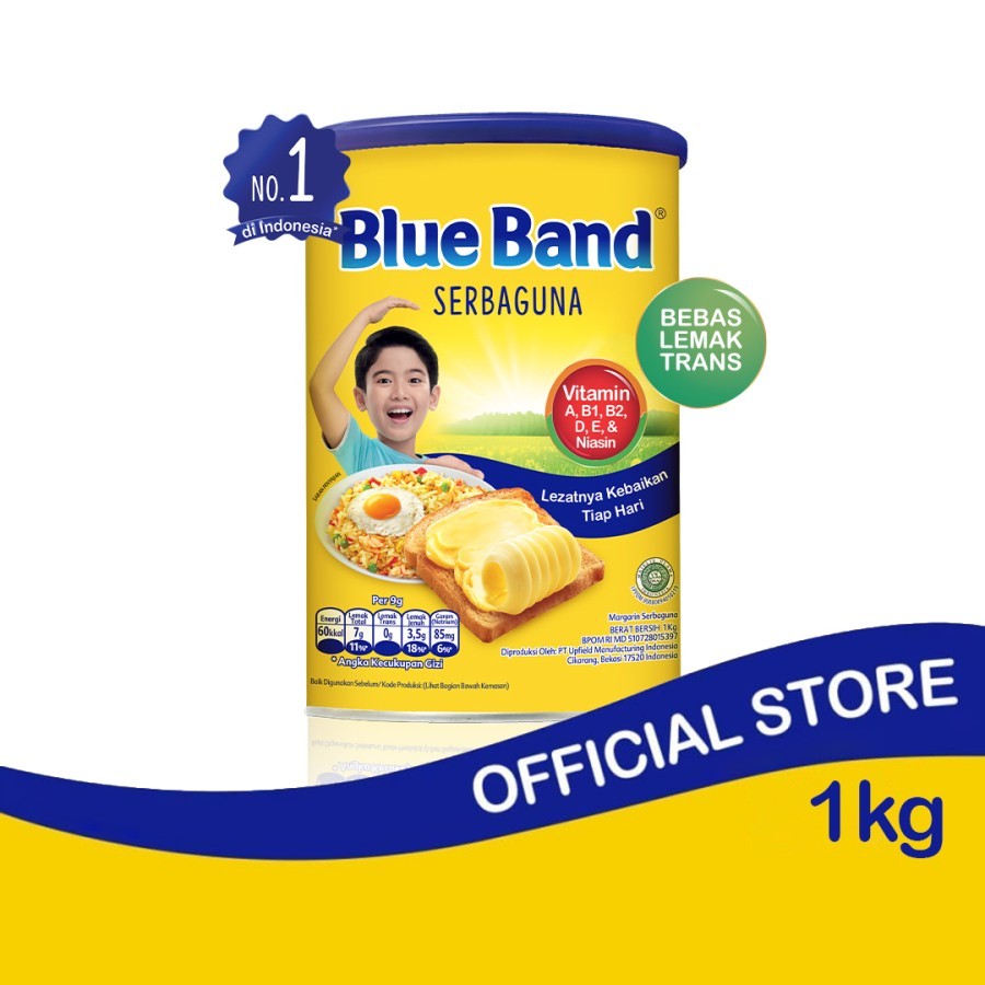 Jual Blue Band Serbaguna Margarine Tin 1kg | Shopee Indonesia