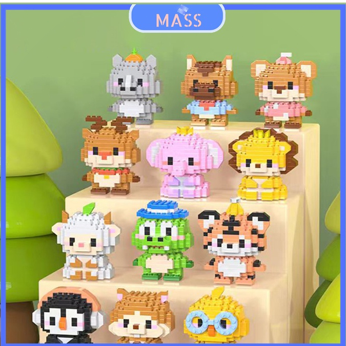 Jual MASS Toys Harimau Blok Hamster Nano Bricks Toys Model 3D Mainan ...
