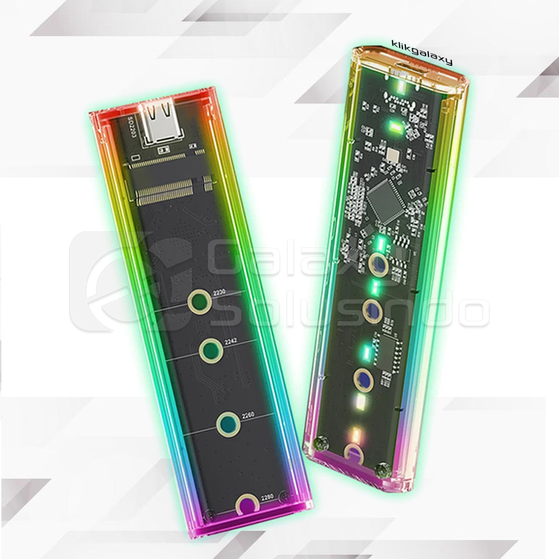 Jual NVMe SSD M.2 RGB Enclosure USB Type-C | Shopee Indonesia