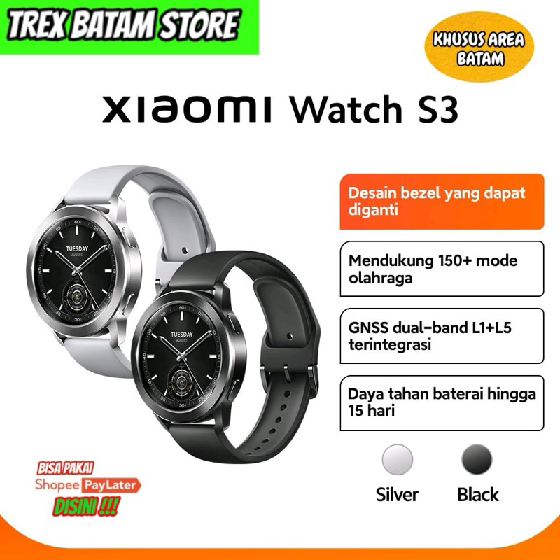 Jual XIAOMI SMART WATCH S3 AMOLED 1.43" GARANSI RESMI [ BATAM ] | Shopee Indonesia