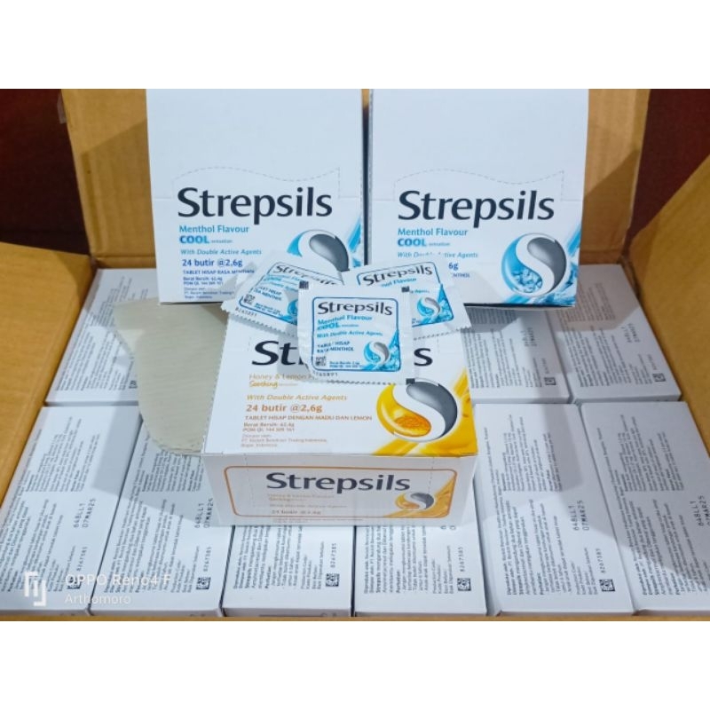 Jual strepsils permen pelega tenggorokan isi 24 sachet | Shopee Indonesia