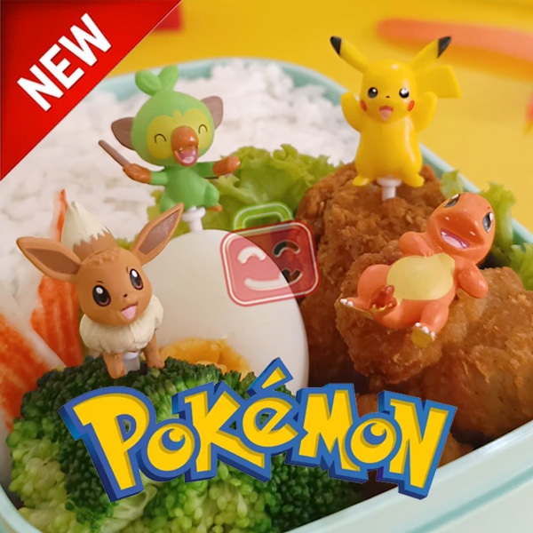 Jual Bento Food Pick POKEMON Picks Pikachu Eevee Tusukan Garpu Dekorasi ...