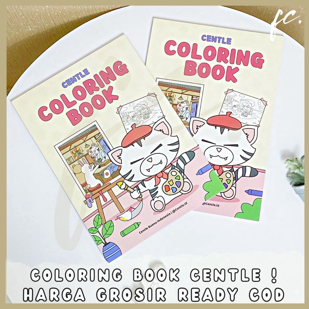Jual Buku Mewarnai Anak Merek CENTLE A4 DIY Children Coloring Book ...
