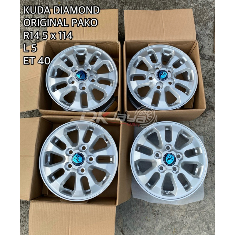 Jual VELG KUDA DIAMOND R14 5x114 ORIGINAL PAKO (HARGA UNTUK 4PCS VELG ...