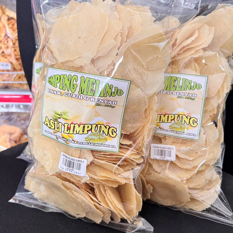 Jual EMPING MELINJO MENTAH LB 250GR ORIGINAL ASLI PRODUKSI LIMPUNG ...