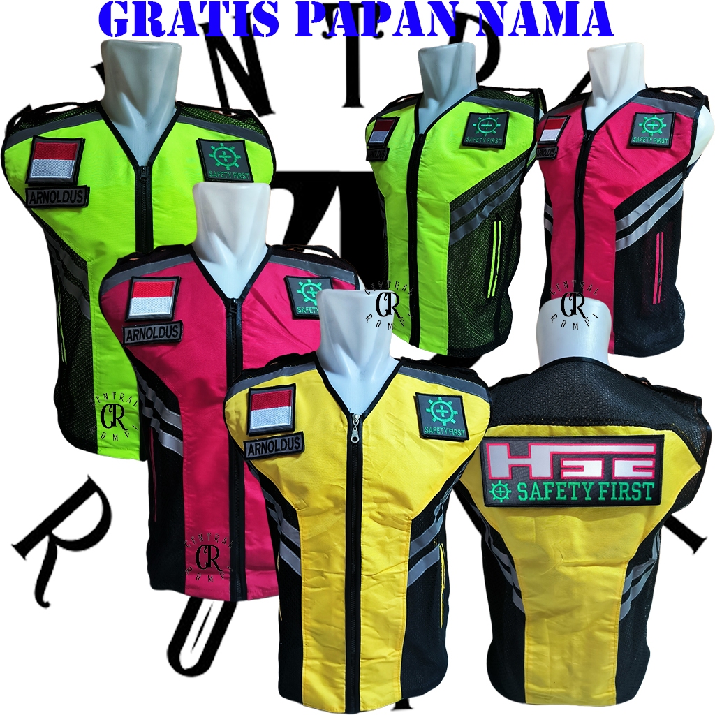 Jual Rompi HSE Bahan Taslan Premium Anti Air Terbaru Model Iga Hitam ...