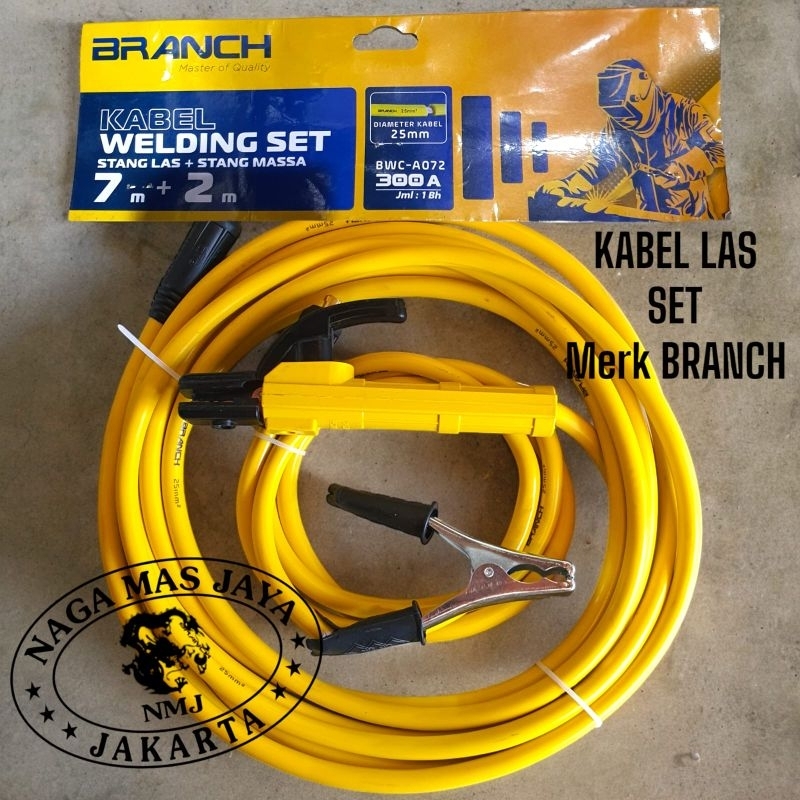 Jual KABEL LAS SET / STANG LAS MMA SET / STANG LAS MASSA SET BRANCH ...