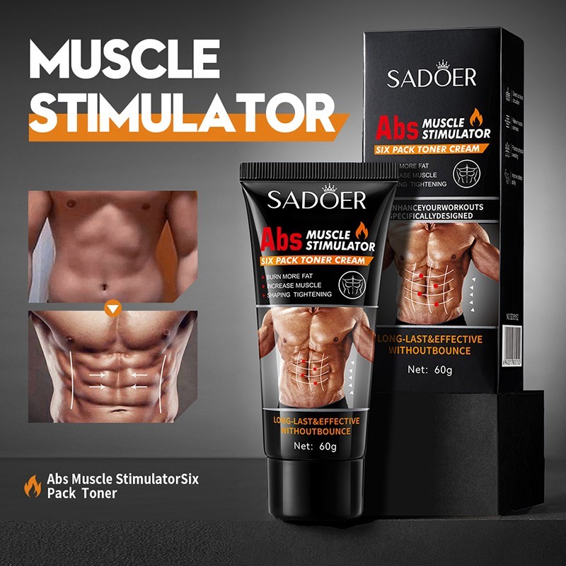 Jual SADOER MEN ABS MUSCLE STIMOLATOR Krim Otot Perut Long Krim Anti ...