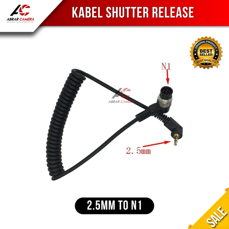 Jual Kabel 2.5mm to N1 Kamera Remote Control Shutter Release Cable for ...