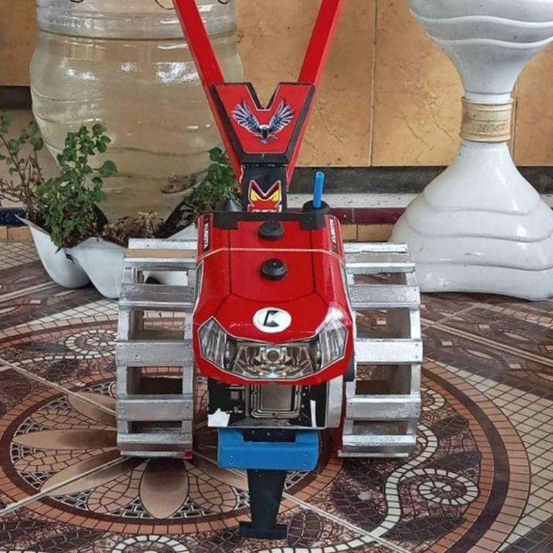 Jual Mainan traktor sawah kubota besar bahan kayu edukasi tradisional ...