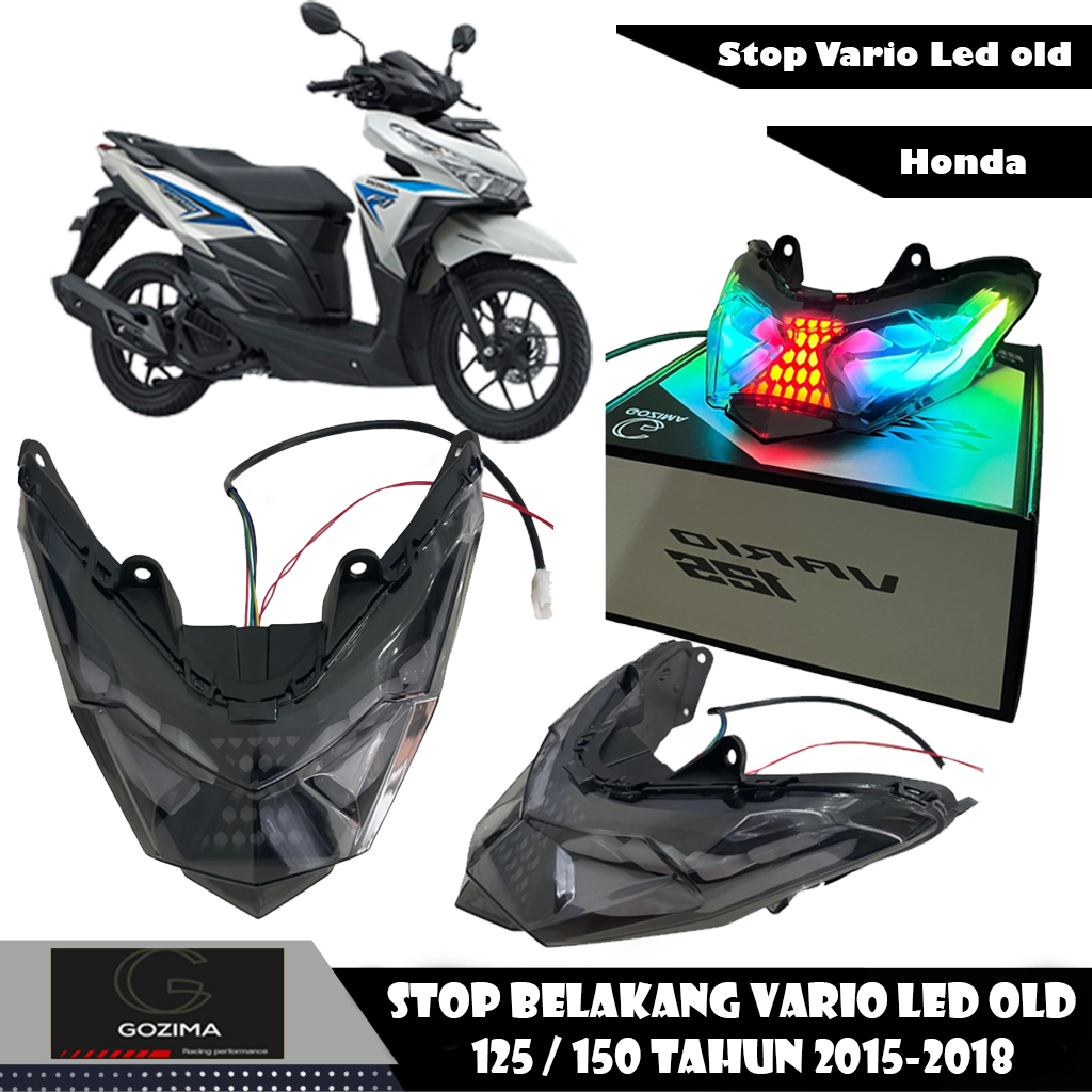 Jual Stoplamp Vario old 125/150 Tahun 2015-2017 Mode RGB 13 Mode Gozima Pnp Vario Led old ...