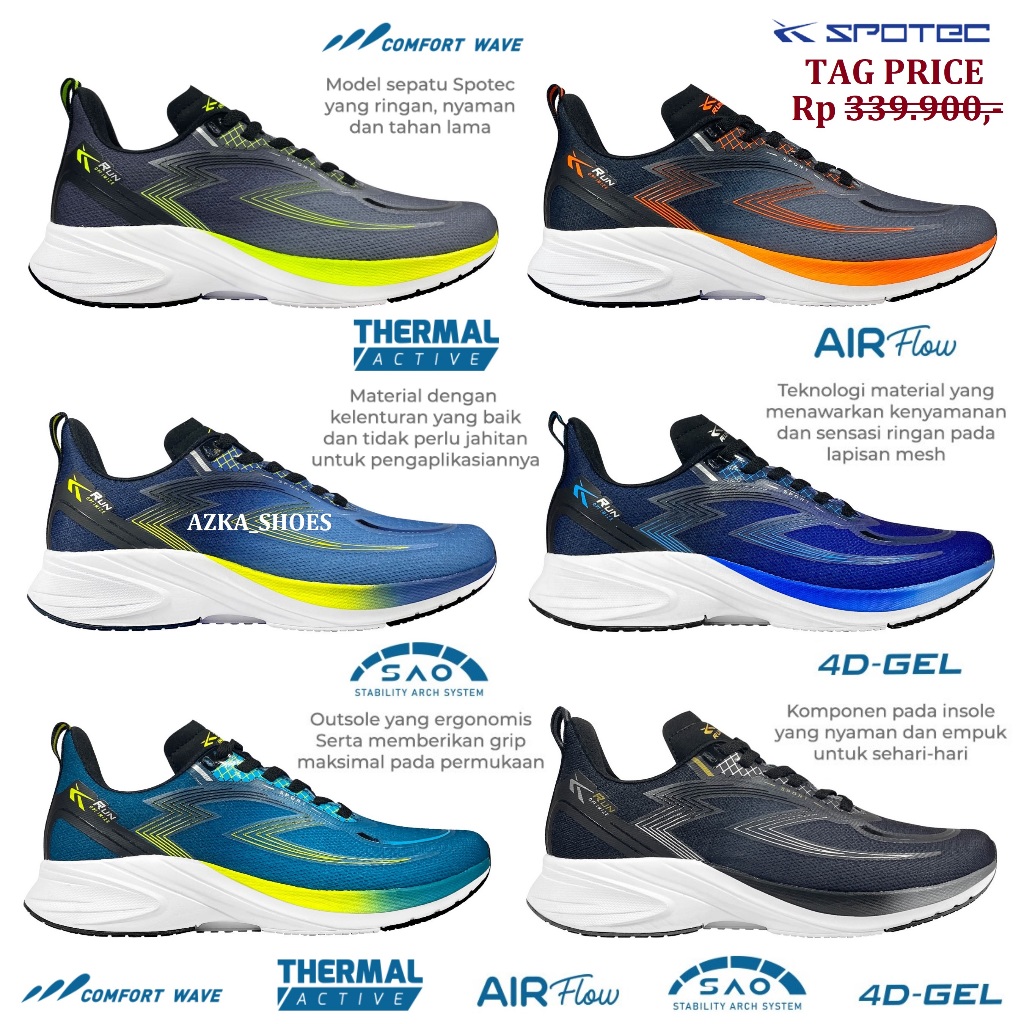 Jual SPOTEC OMEGA - Sepatu Running - Sepatu Lari - Sepatu Olahraga ...