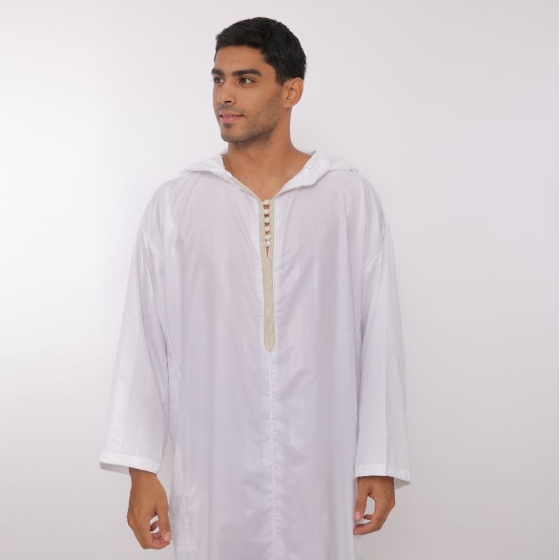 Jual Baju Umroh Gamis Hoodie Djellaba Maroko Jalabah Jubah Kapucong ...