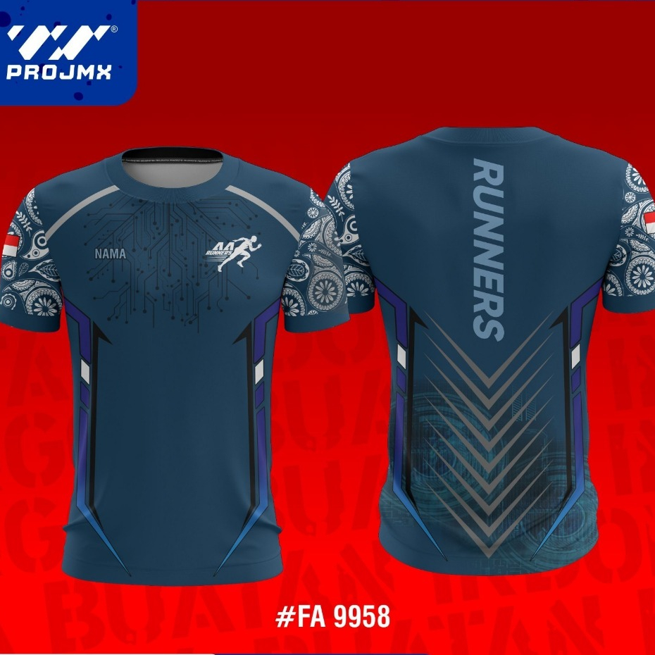 Jual PROJMX - KAOS JERSEY RUNNERS FULL PRINTING | Shopee Indonesia