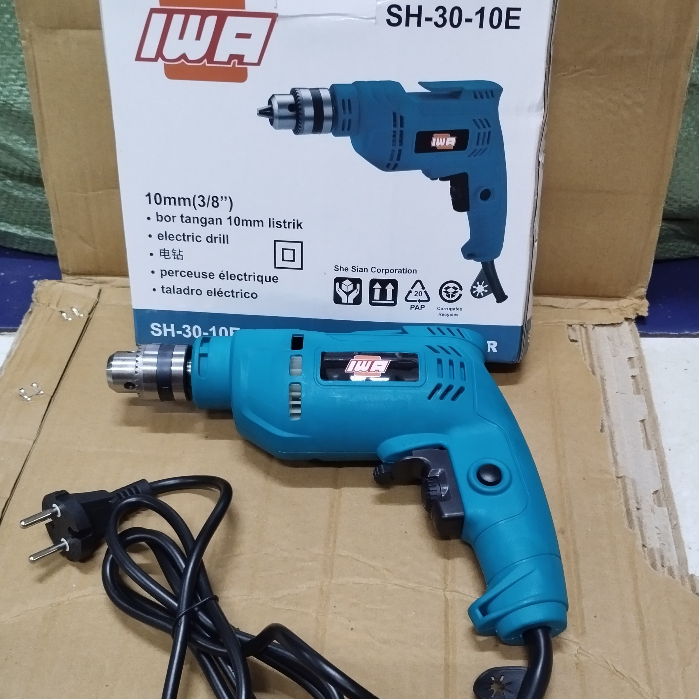 Jual Mesin Bor Listrik Bolak Balik 10MM Electric Drill Bor Besi Bor Tembok Alat Bor Obeng Bor ...